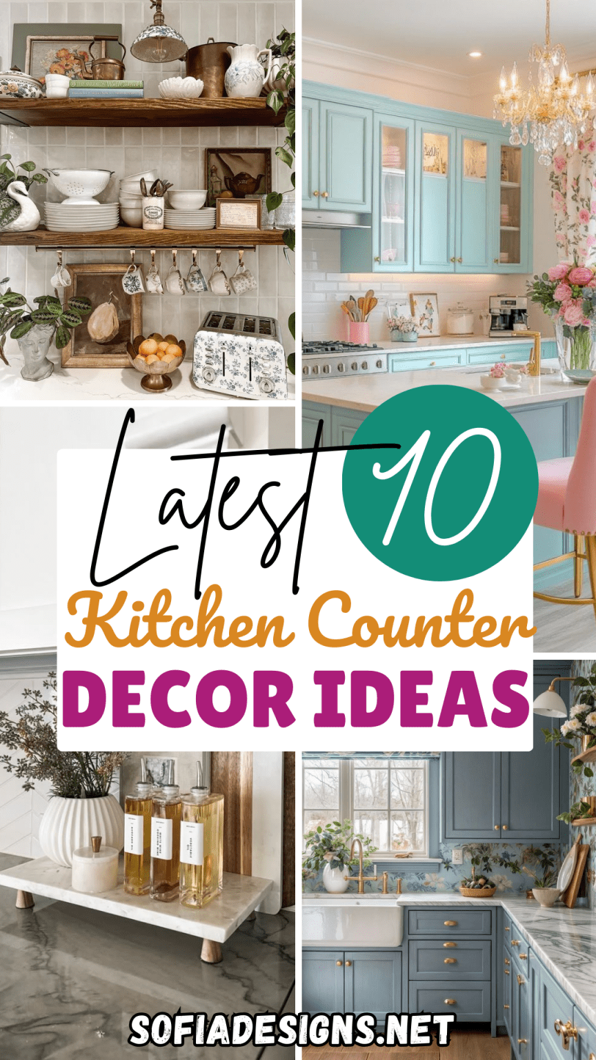 10 Latest Kitchen Counter Decor Ideas
